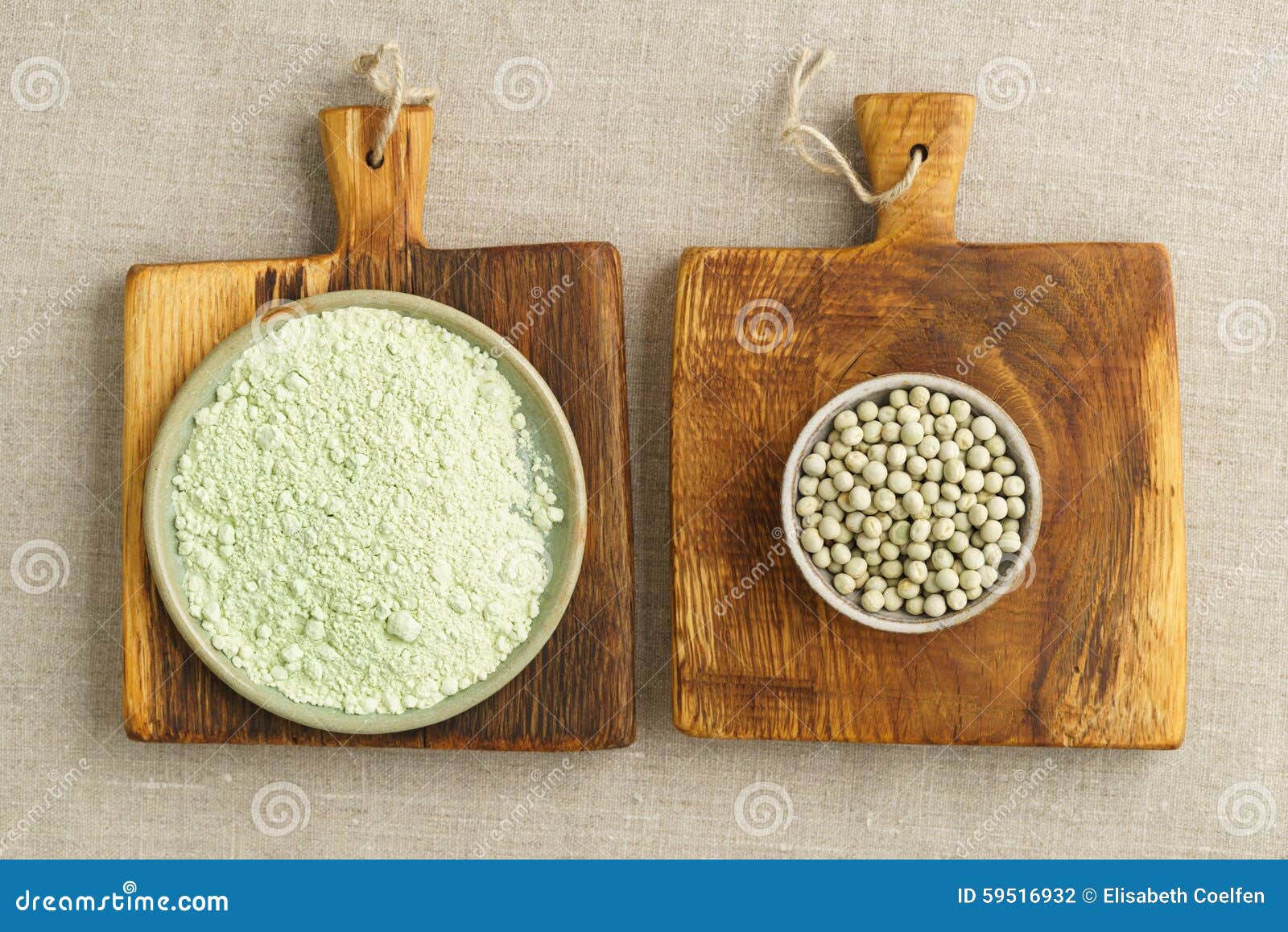Green peas and pea flour stock photo. Image of seeds - 59516932