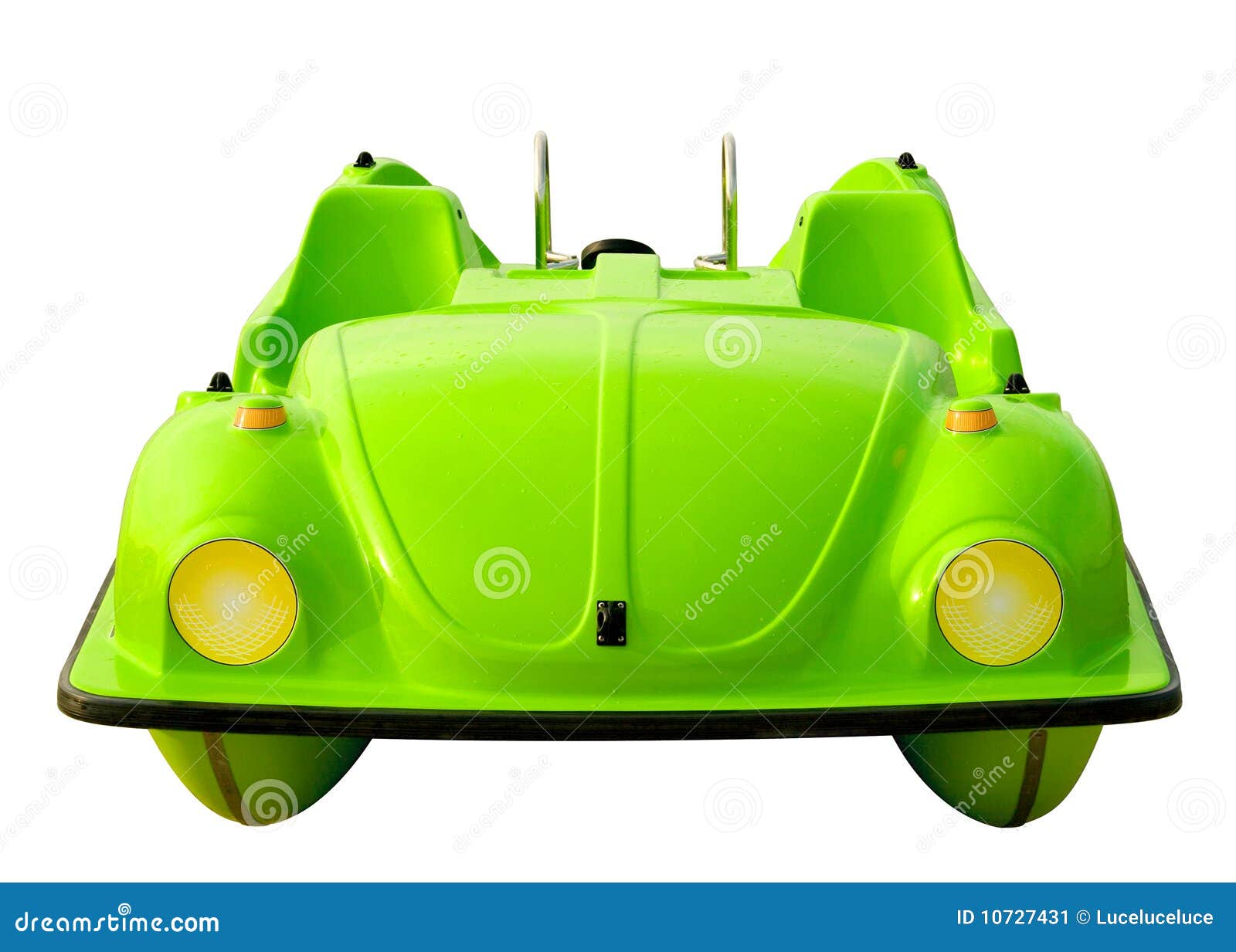 Green pedalo car isolated stock image. Image of kids - 10727431