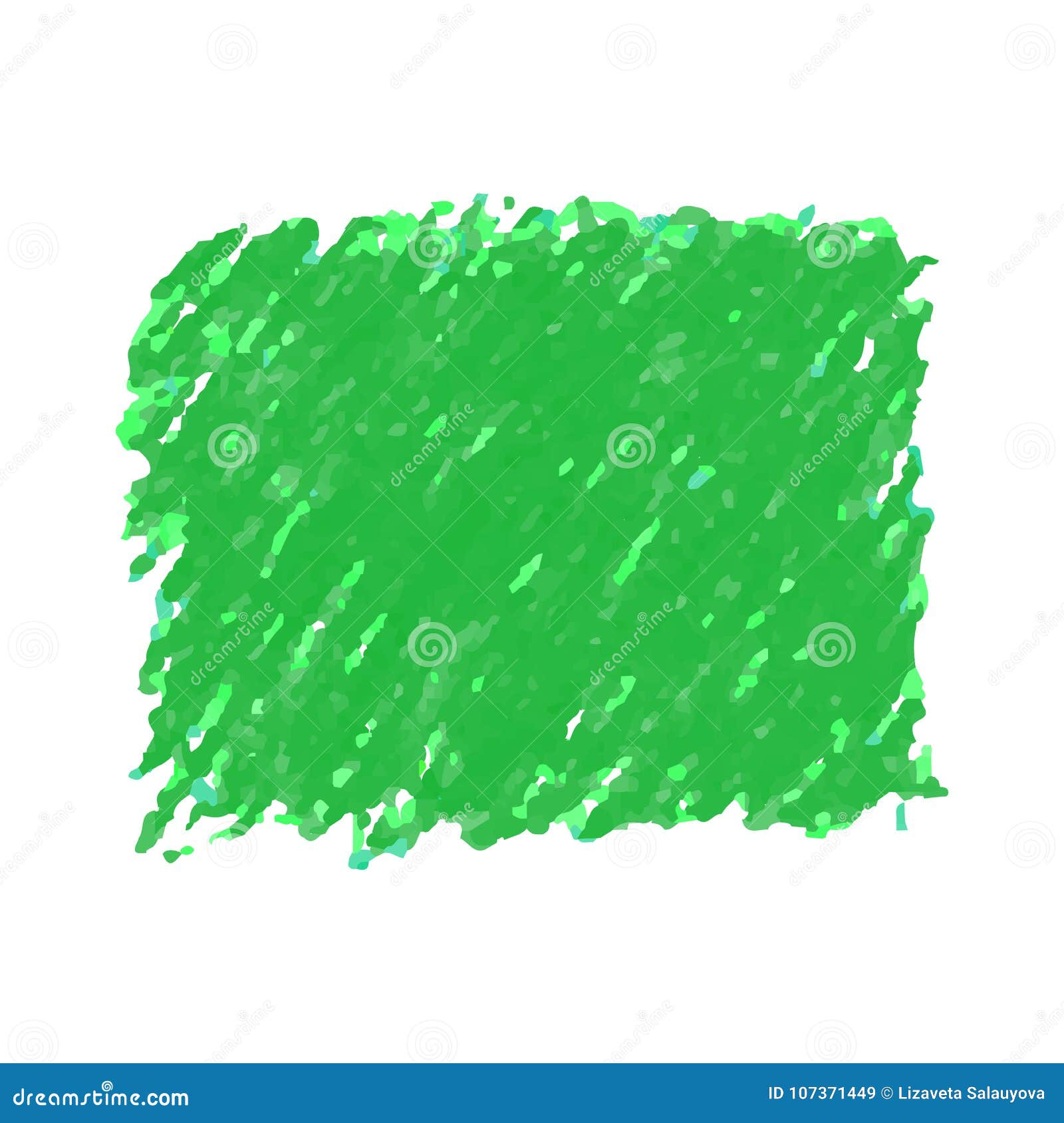 Green Pen Scribble Texture Stain Isolated on White Background Stock ...