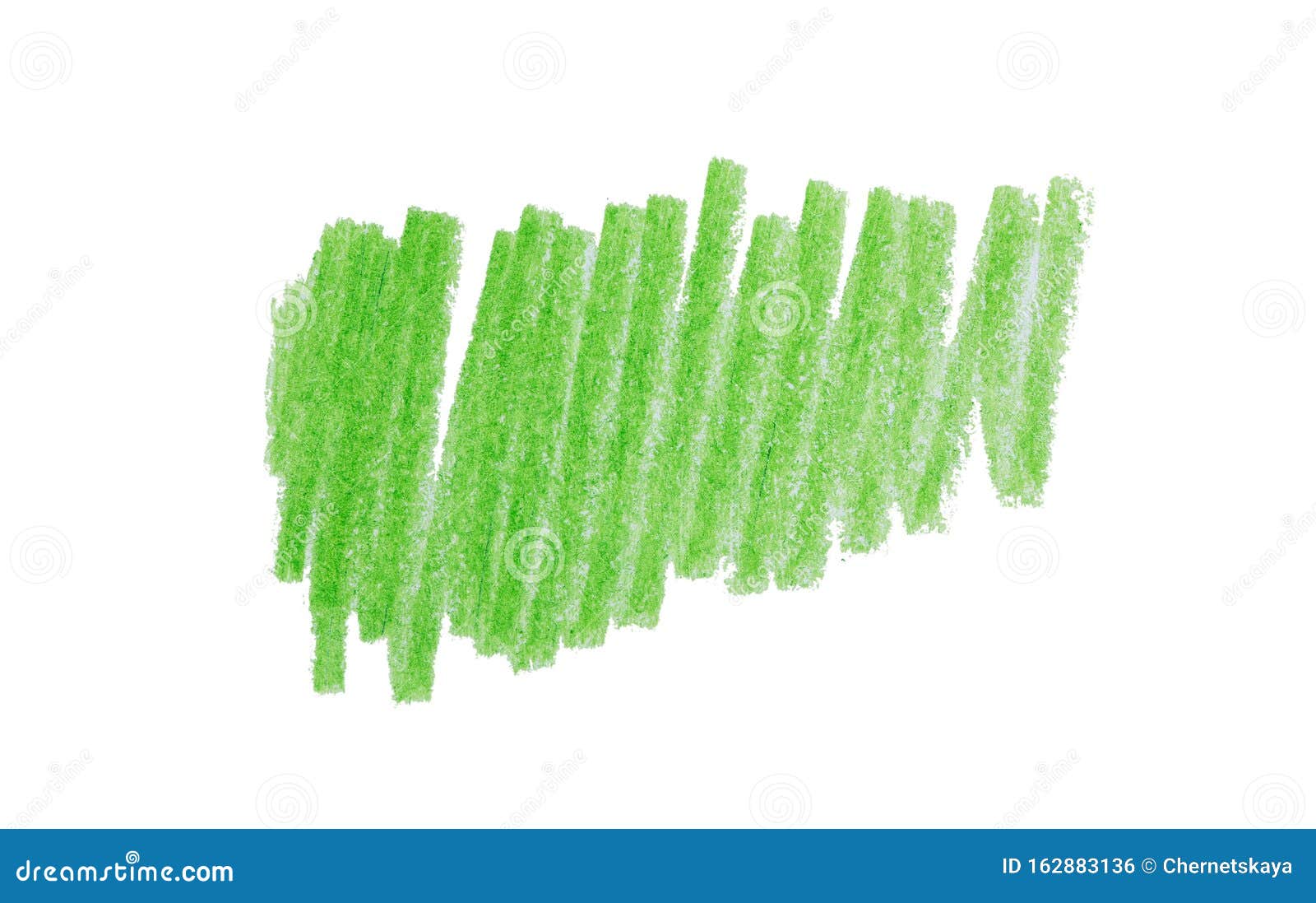 Green Pencil Hatching on White, Top View Stock Photo - Image of graphic ...
