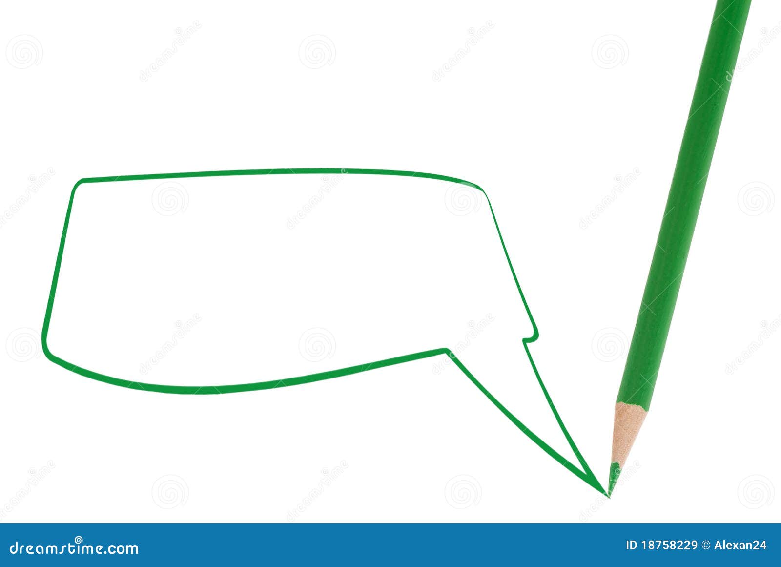 Green pencil writing stock image. Image of concept, isolated - 18758229