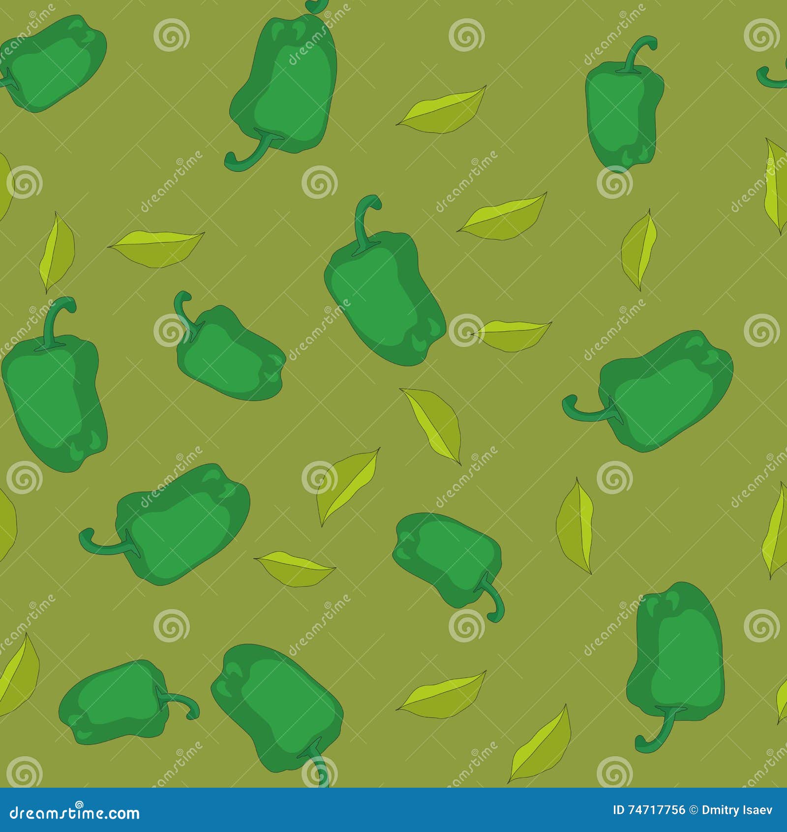 Green Pepper Seamless Texture 605 Stock Vector - Illustration of design ...