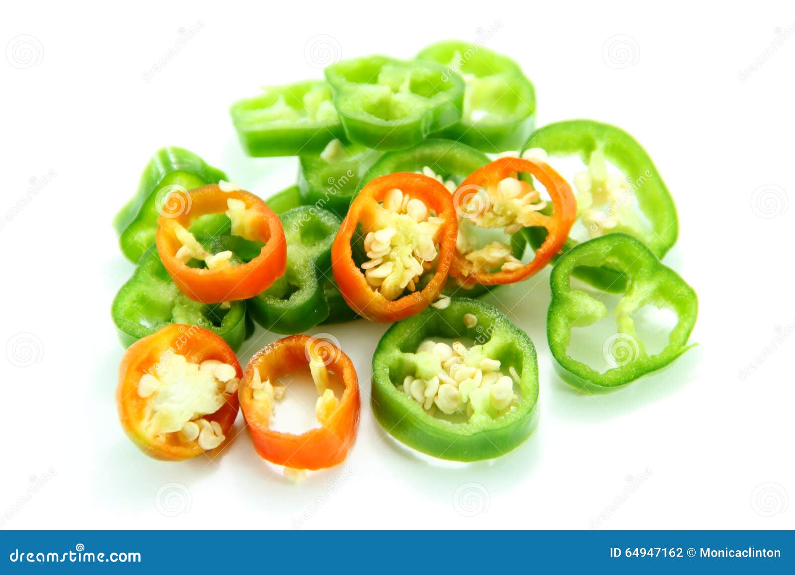 Green pepper slice stock photo. Image of chili, freshness - 64947162