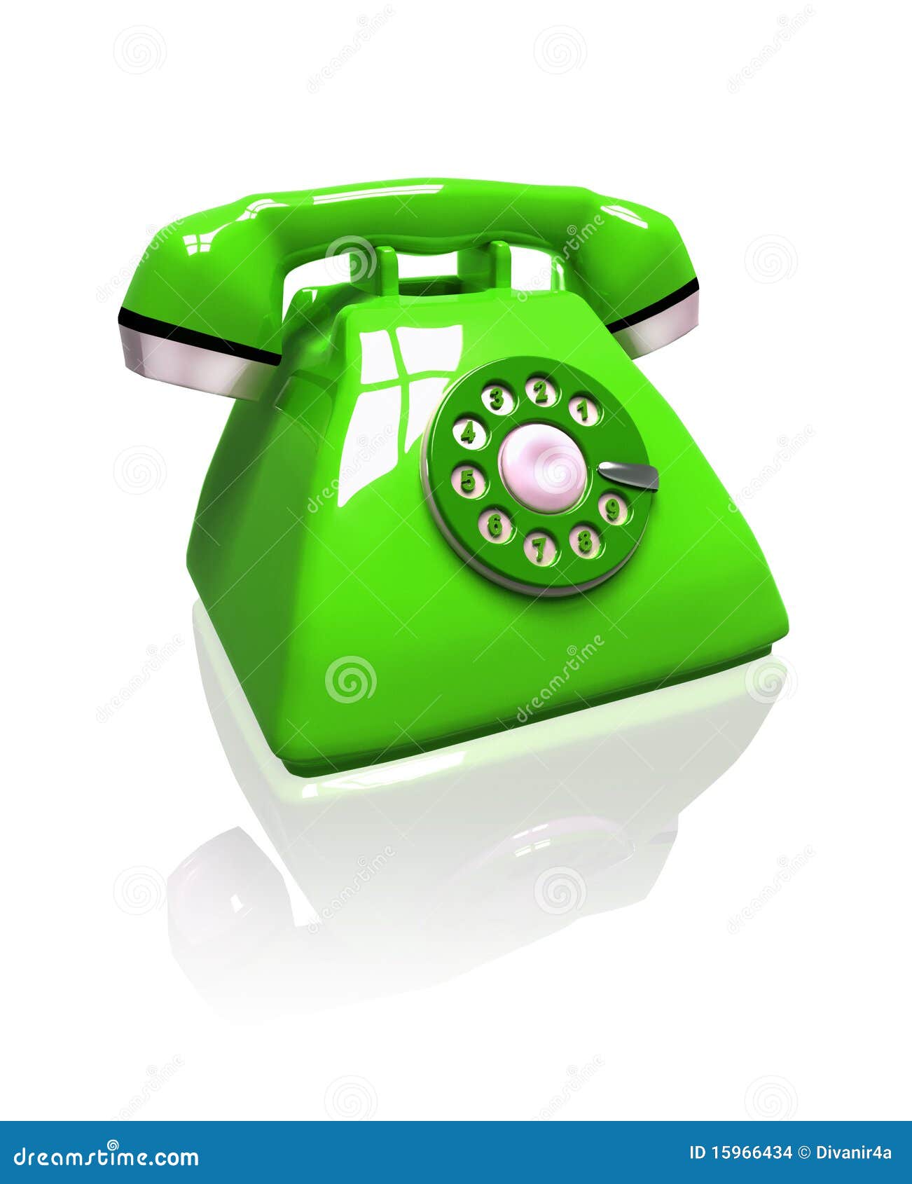 Green phone stock illustration. Illustration of obsolete - 15966434
