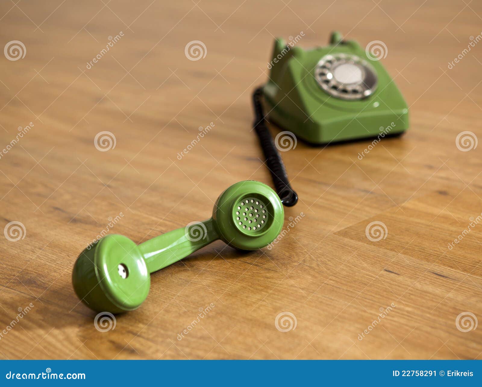 Green Phone stock image. Image of antique, cable, connect - 22758291