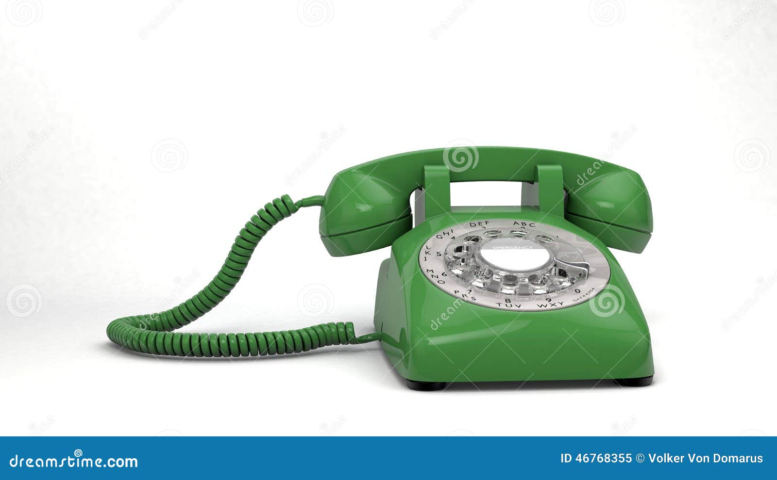 Green Phone stock illustration. Illustration of rotary - 46768355