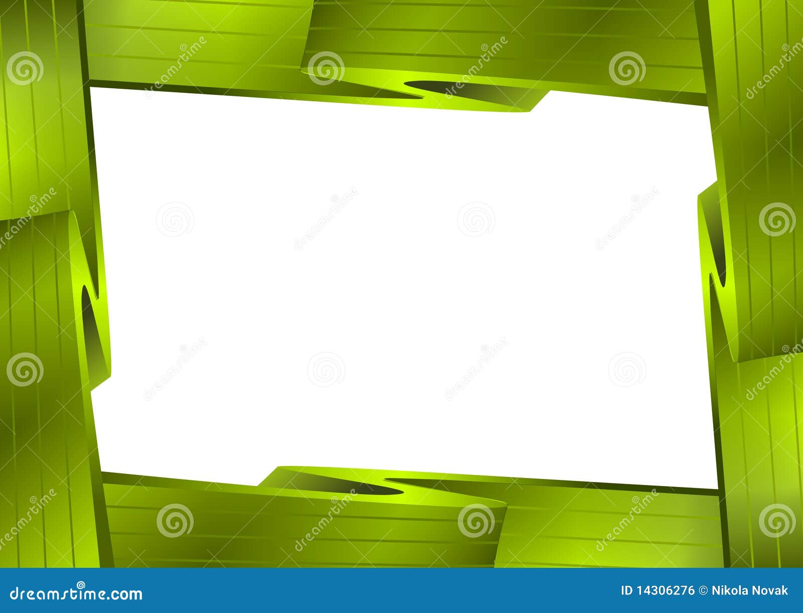 Green picture frame stock illustration. Illustration of graphics - 14306276