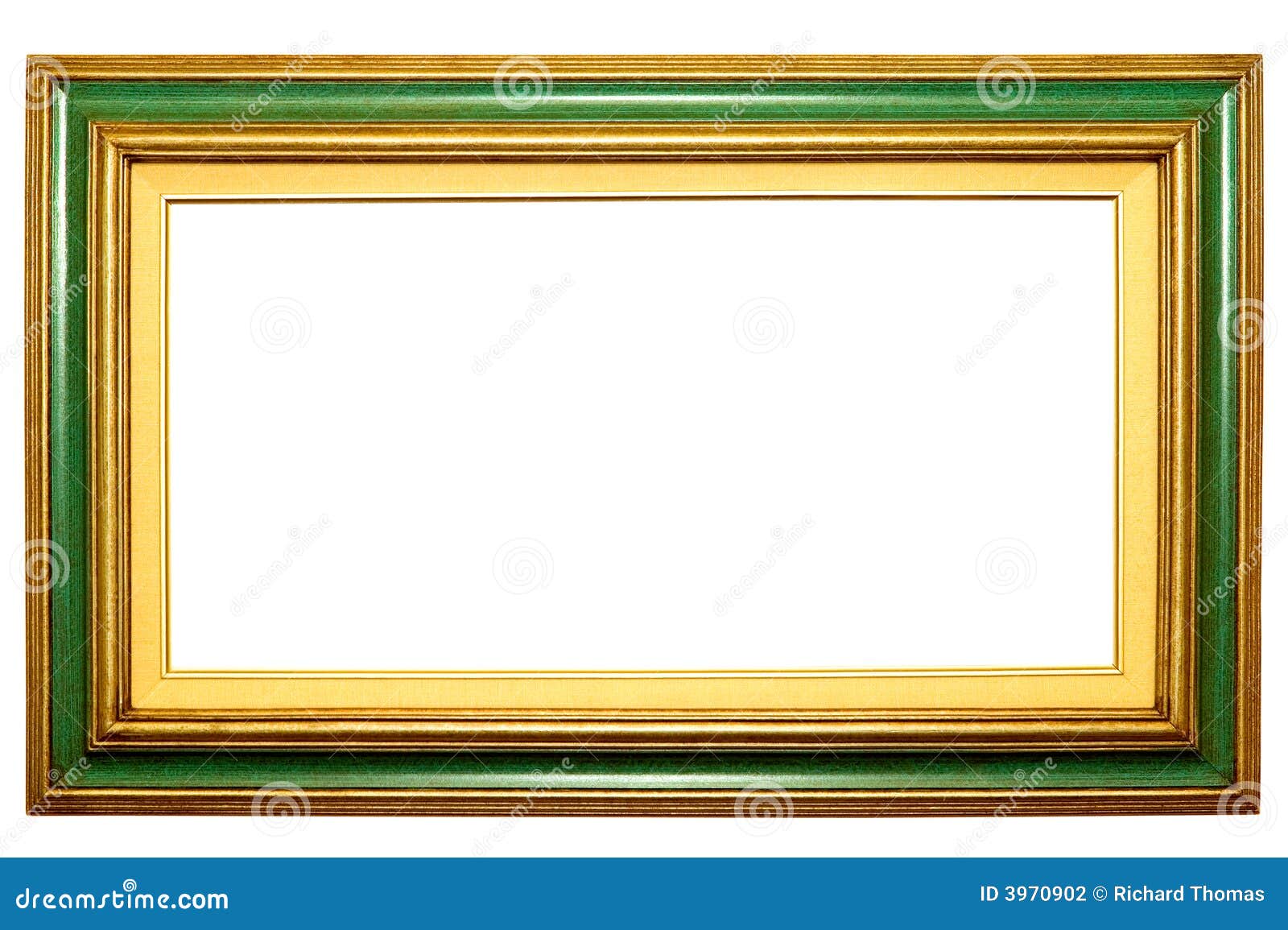 Green picture frame stock photo. Image of gild, display - 3970902