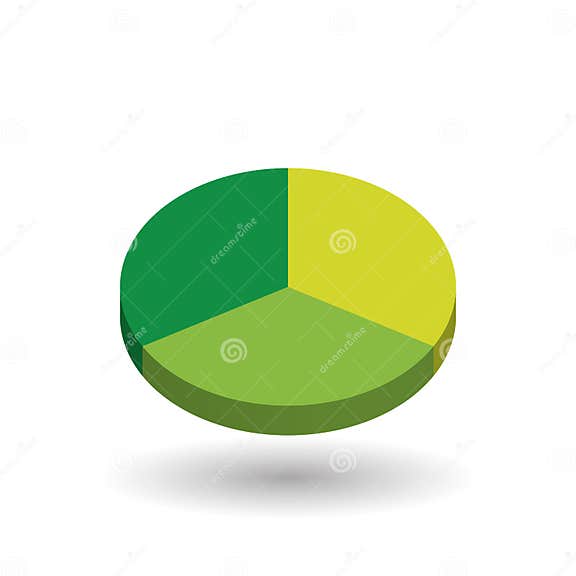 Green Pie Chart Design Element Stock Vector - Illustration of ...