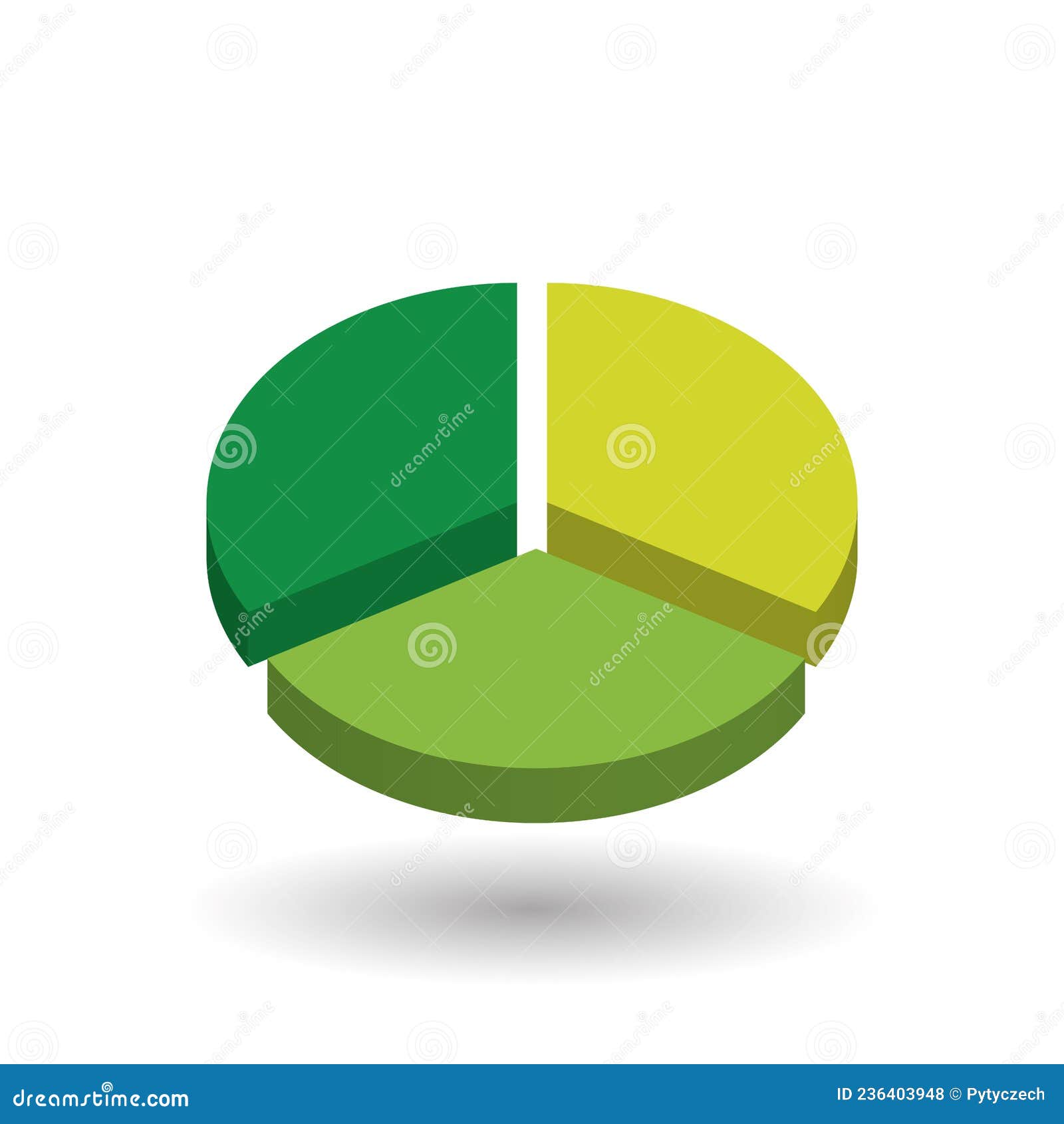 Green Pie Chart Design Element Stock Vector - Illustration of abstract ...