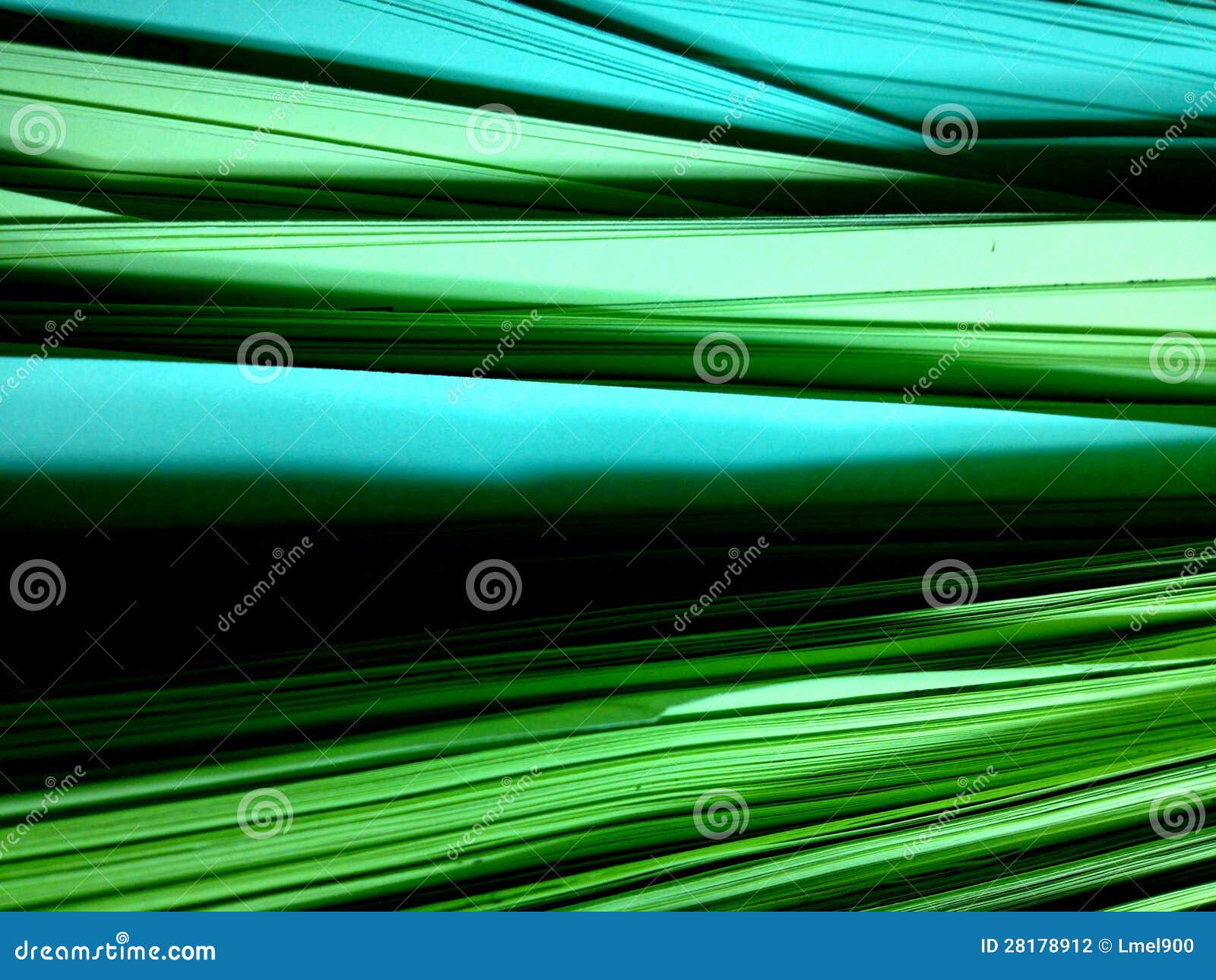Green Pile of Papers stock photo. Image of design, glossy - 28178912