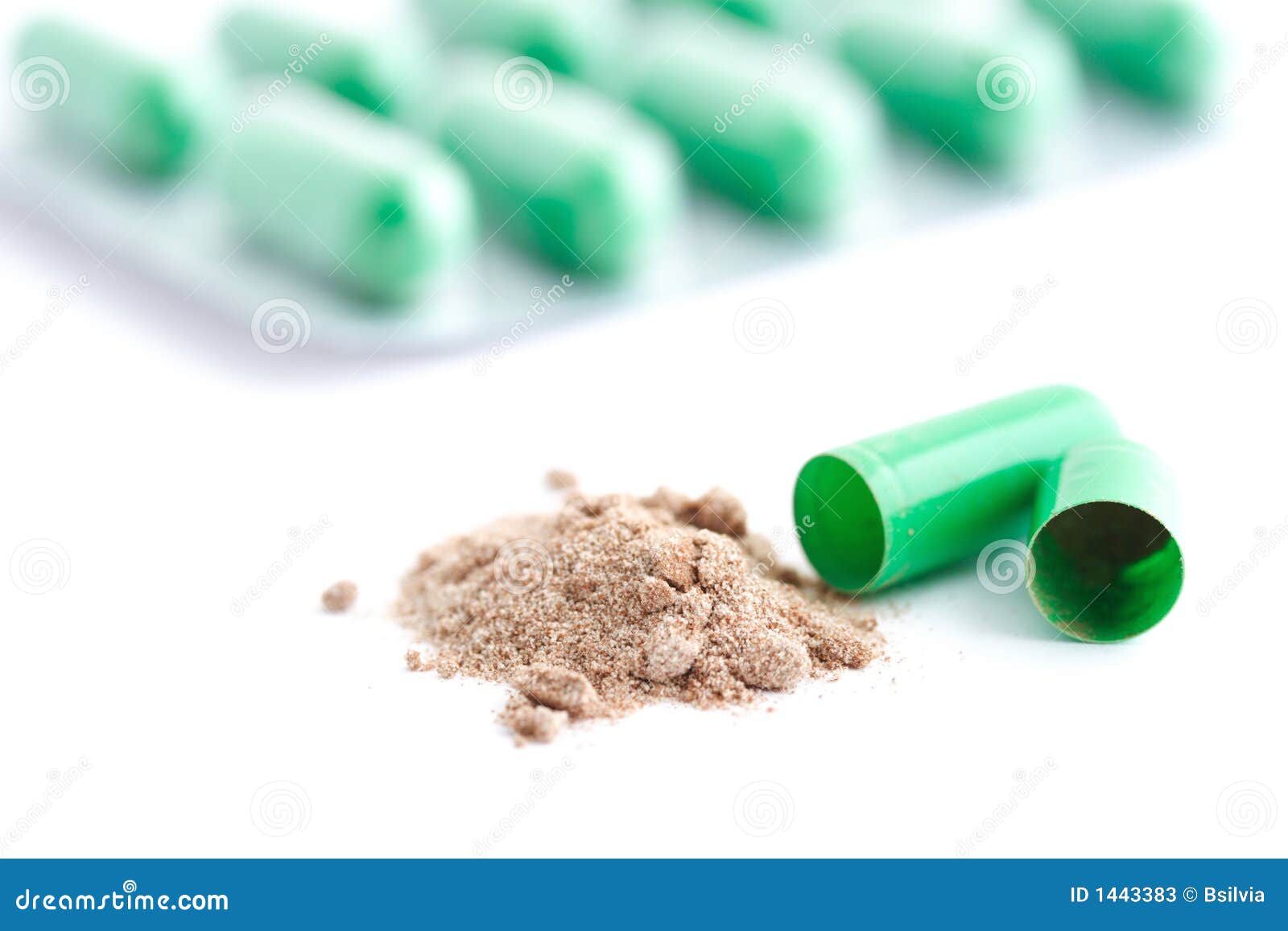 Green pill stock image. Image of remedy, nourishment, nutriment - 1443383