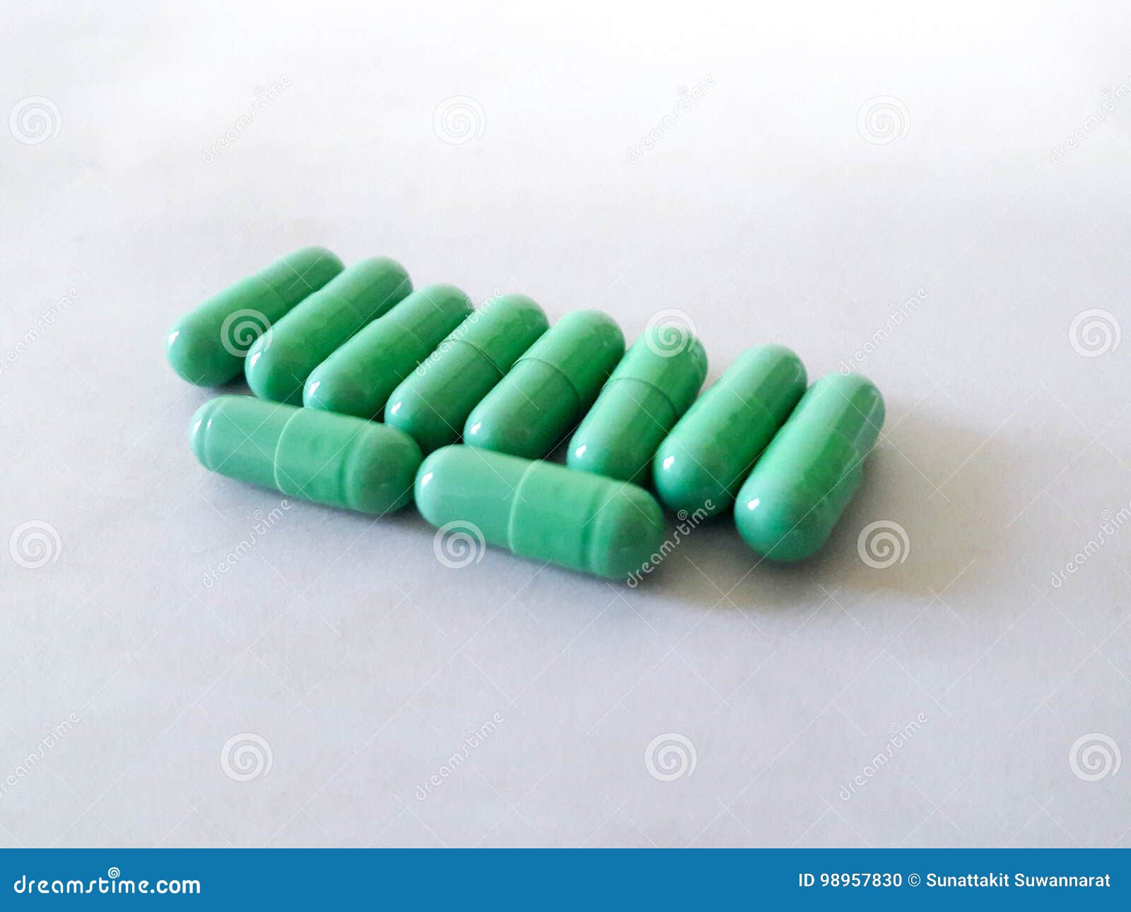 Green pill stock photo. Image of healthy, therapy, green - 98957830