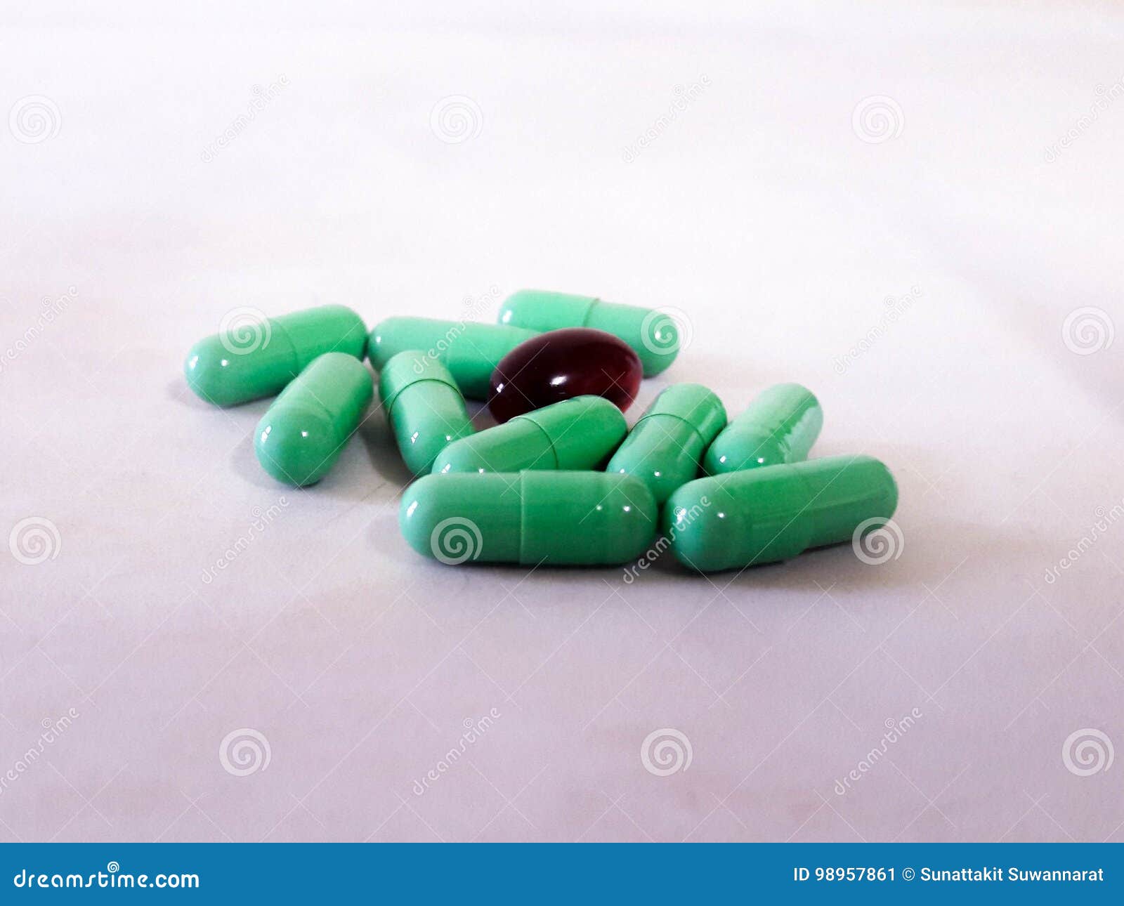 Green pill stock image. Image of health, vitamin, pill - 98957861