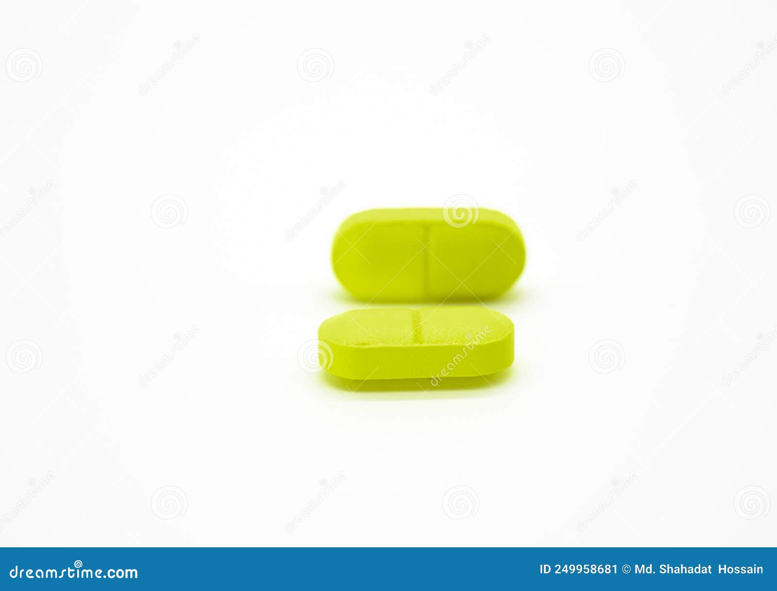 Green Pill Isolate on White Background Stock Image - Image of therapy ...