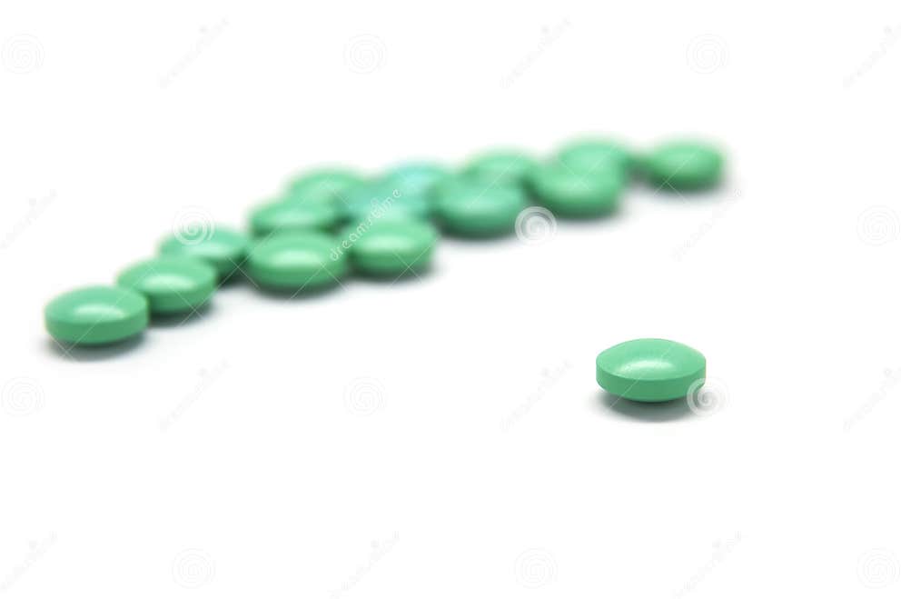 Green pills isolated stock image. Image of green, healthy - 37348889