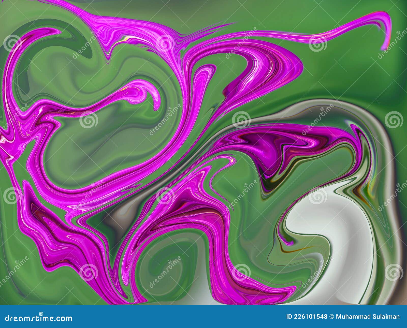 Green and Pink Blending Colours Stock Illustration - Illustration of ...