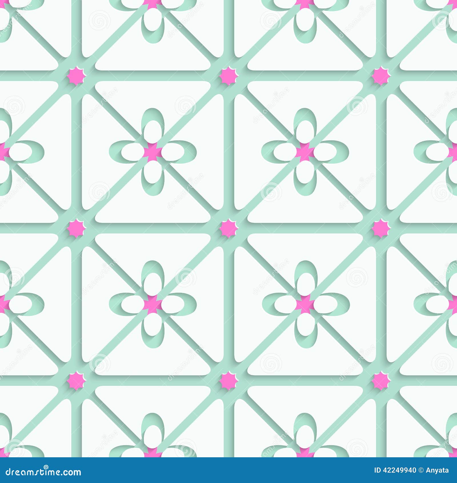 Green Pink Flourish Simple Pattern Stock Illustrations – 217 Green Pink ...