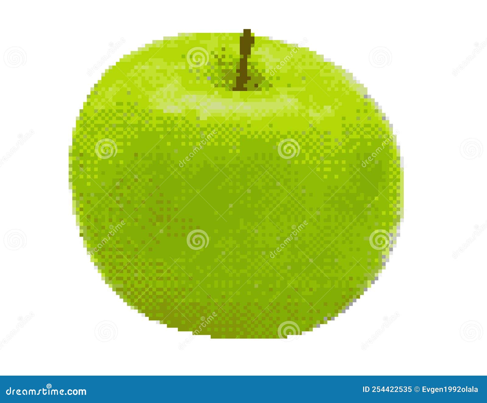 Pixel Art Apple With Vibrant Colors By Pixelplantmaster Royalty-Free ...