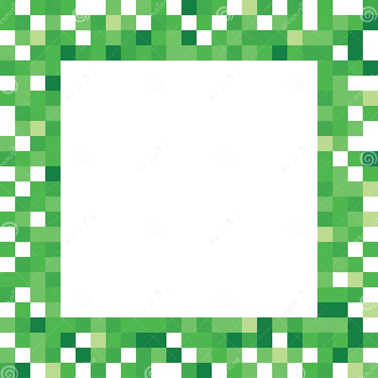 Green Pixel Frame stock vector. Illustration of frame - 57088515