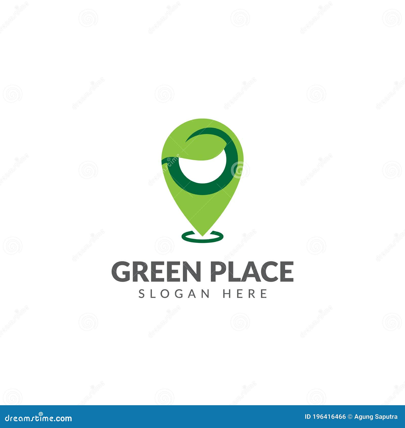 Green Place Logo, Green Place Location Logo or Icon Vector Design ...