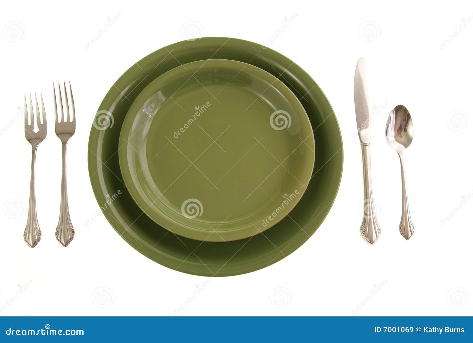 Green Place Setting stock image. Image of interior, sophisticated - 7001069