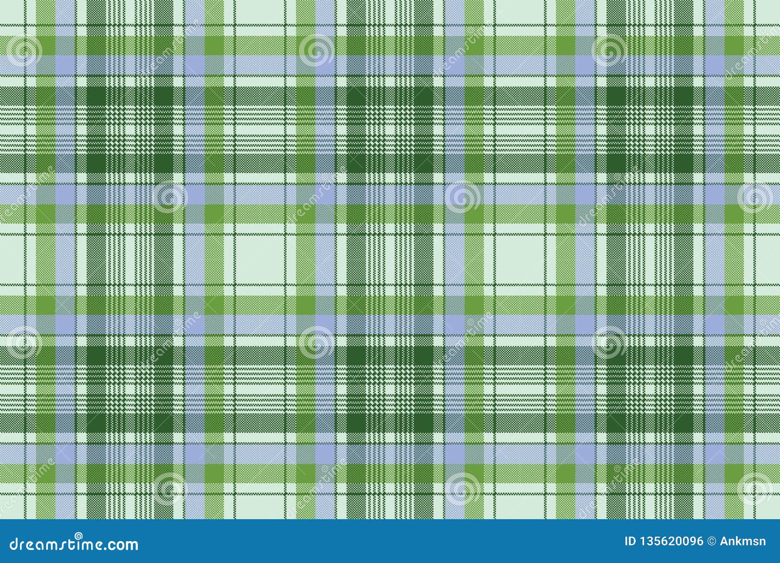 Green Plaid Pixel Seamless Fabric Texture Stock Vector - Illustration ...