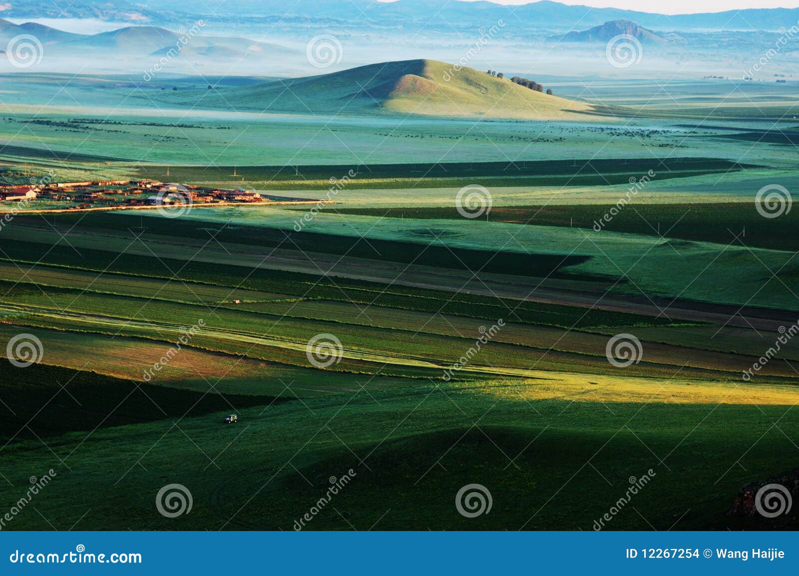 Green Plains stock photo. Image of asia, china, grasslands - 12267254