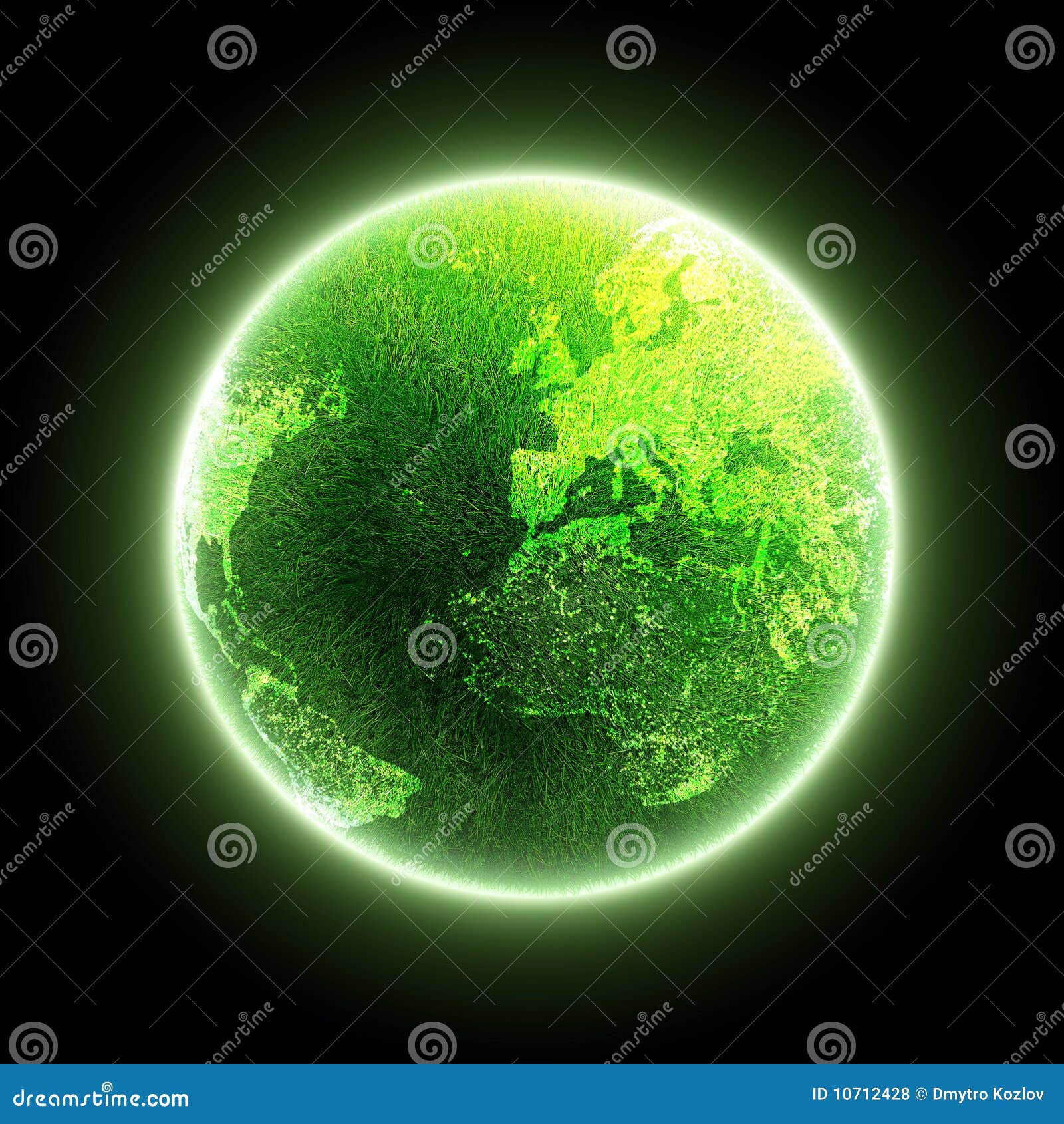 Green Planet stock illustration. Illustration of green - 10712428