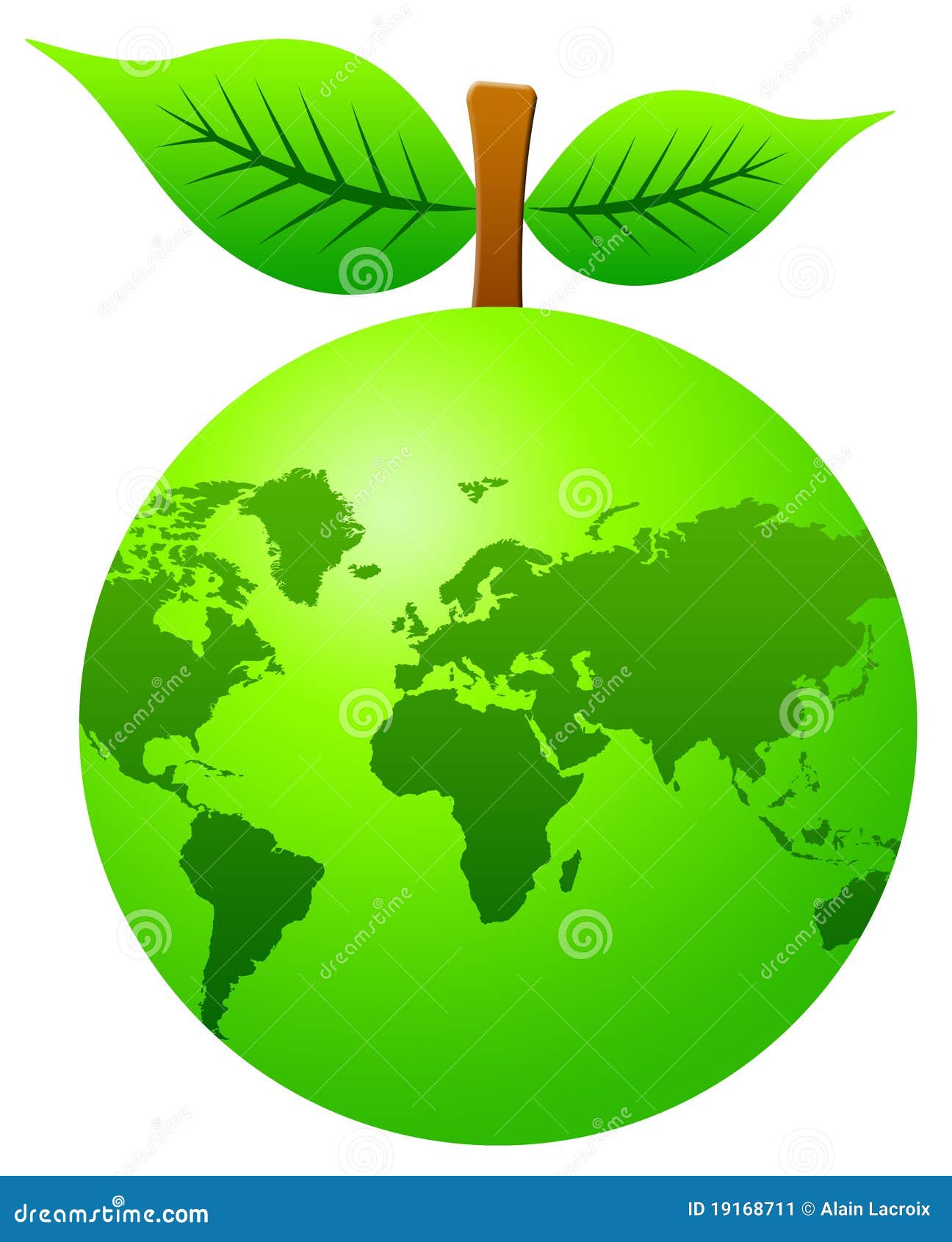 Green planet stock illustration. Illustration of change - 19168711