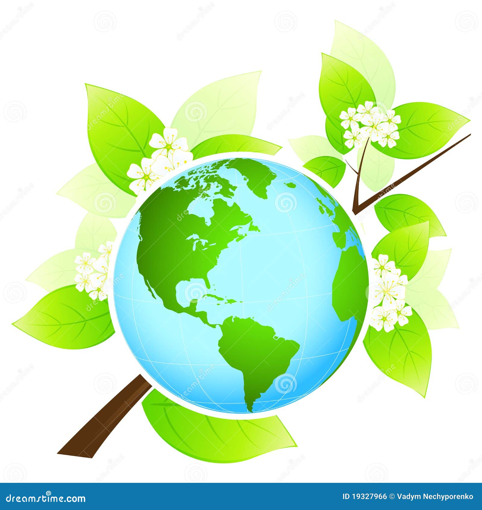 Green Planet stock vector. Illustration of planet, environment - 19327966