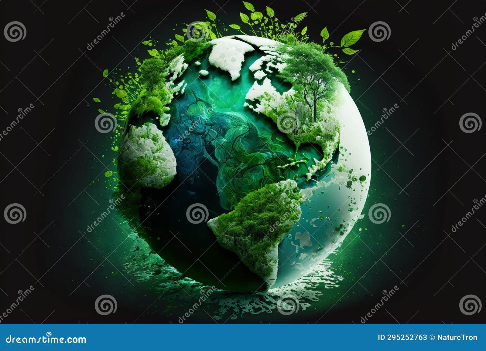 Earth in the Grass Earth with Grass Green Planet Earth Stock ...