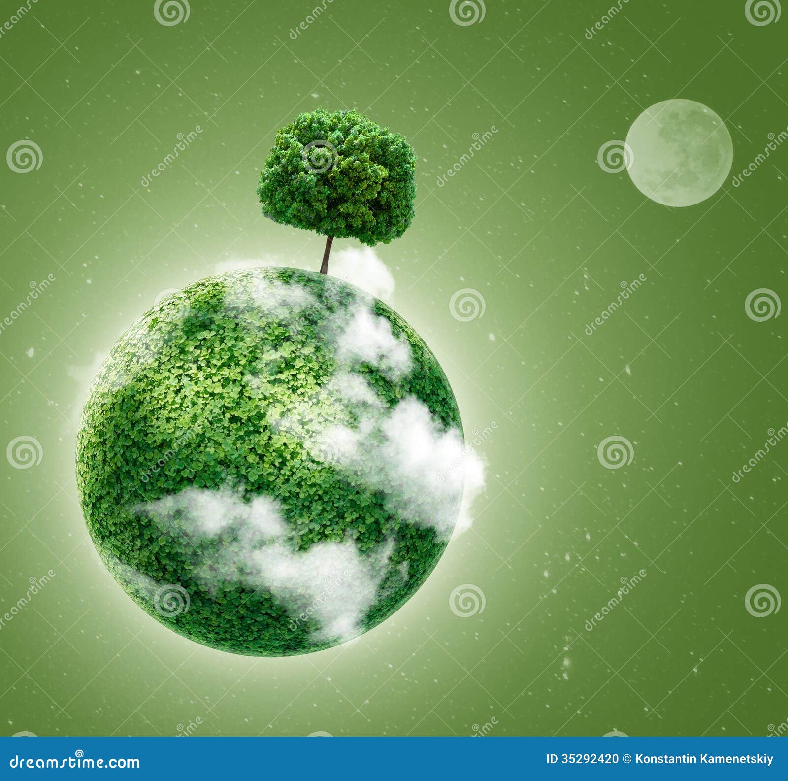 Green planet stock photo. Image of growth, energy, green - 35292420