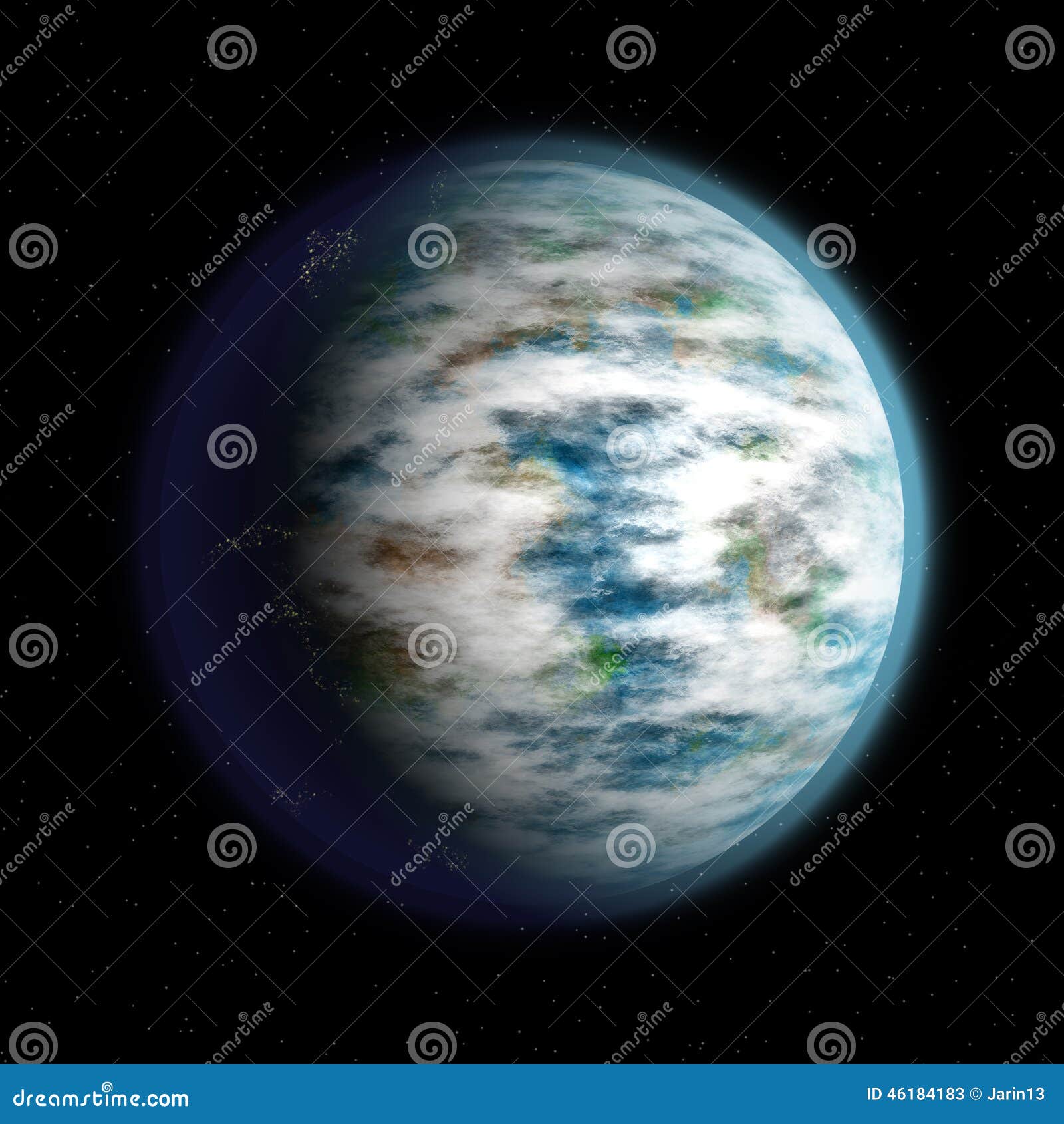 Green Planet - Enviromental Future Concept Stock Illustration ...