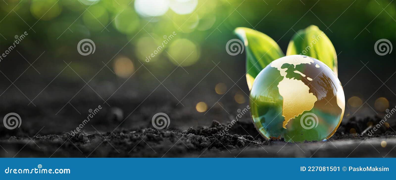 Green Planet with Leaves. Ecology Symbol Stock Image - Image of planet ...