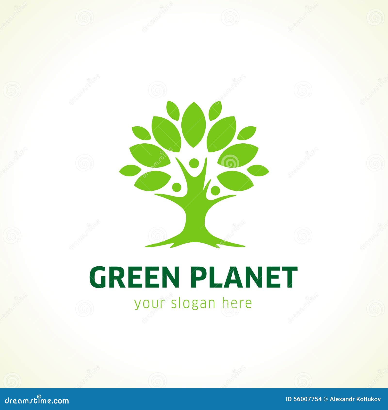 Green planet logo stock vector. Illustration of creative - 56007754