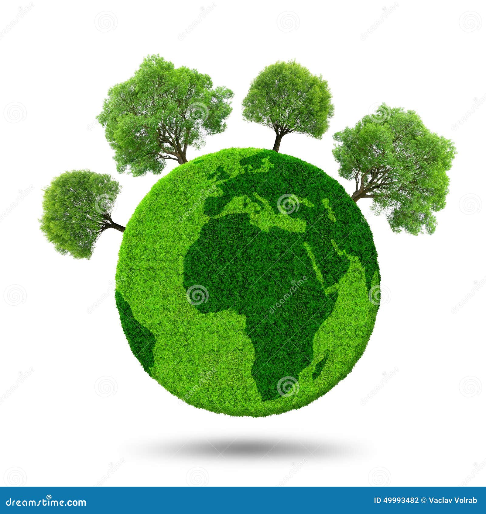 Green planet with trees stock photo. Image of earth, concept - 49993482