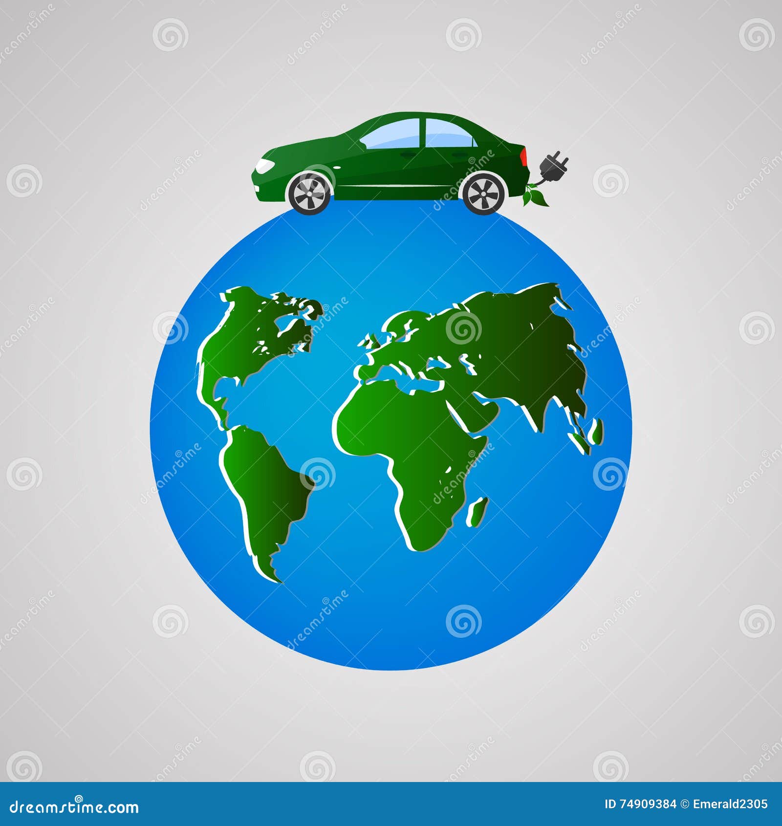 Green Planet Vector Info Graphic Illustration Stock Vector ...