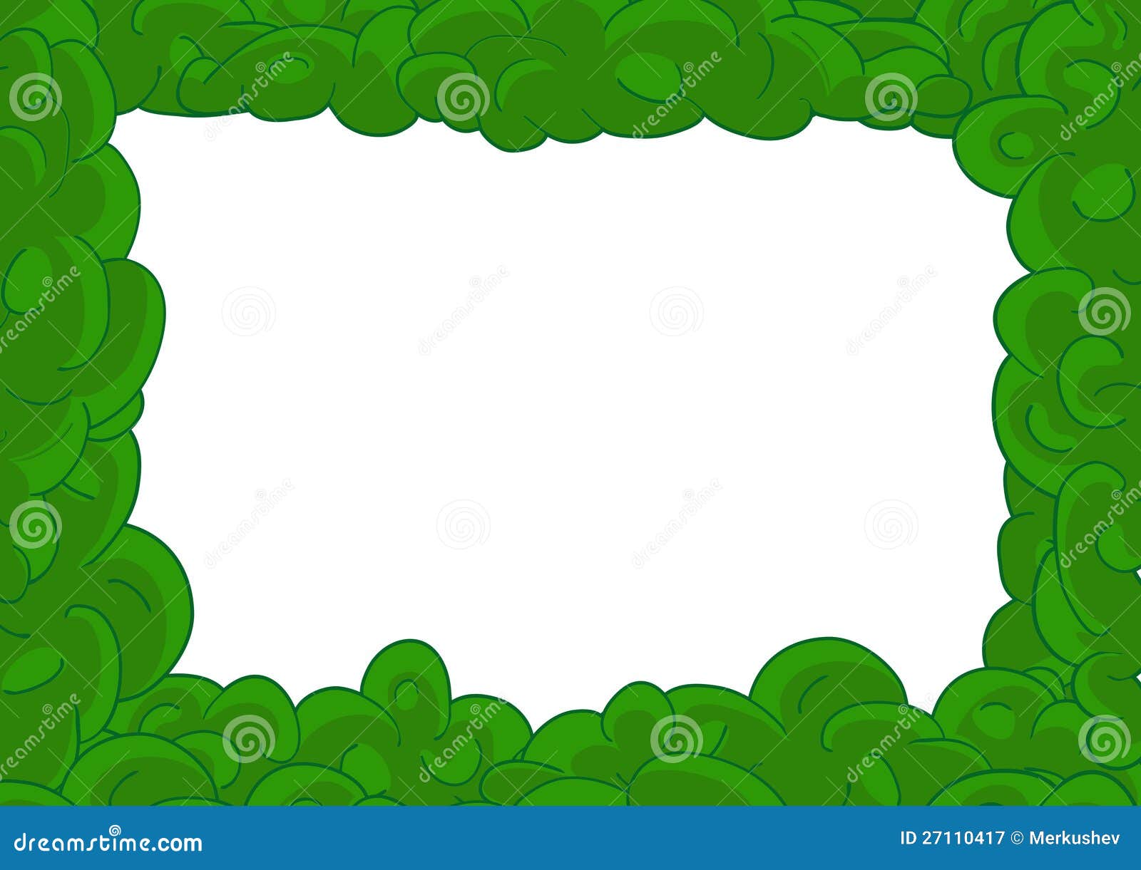 Green plant frame stock vector. Illustration of foliage - 27110417