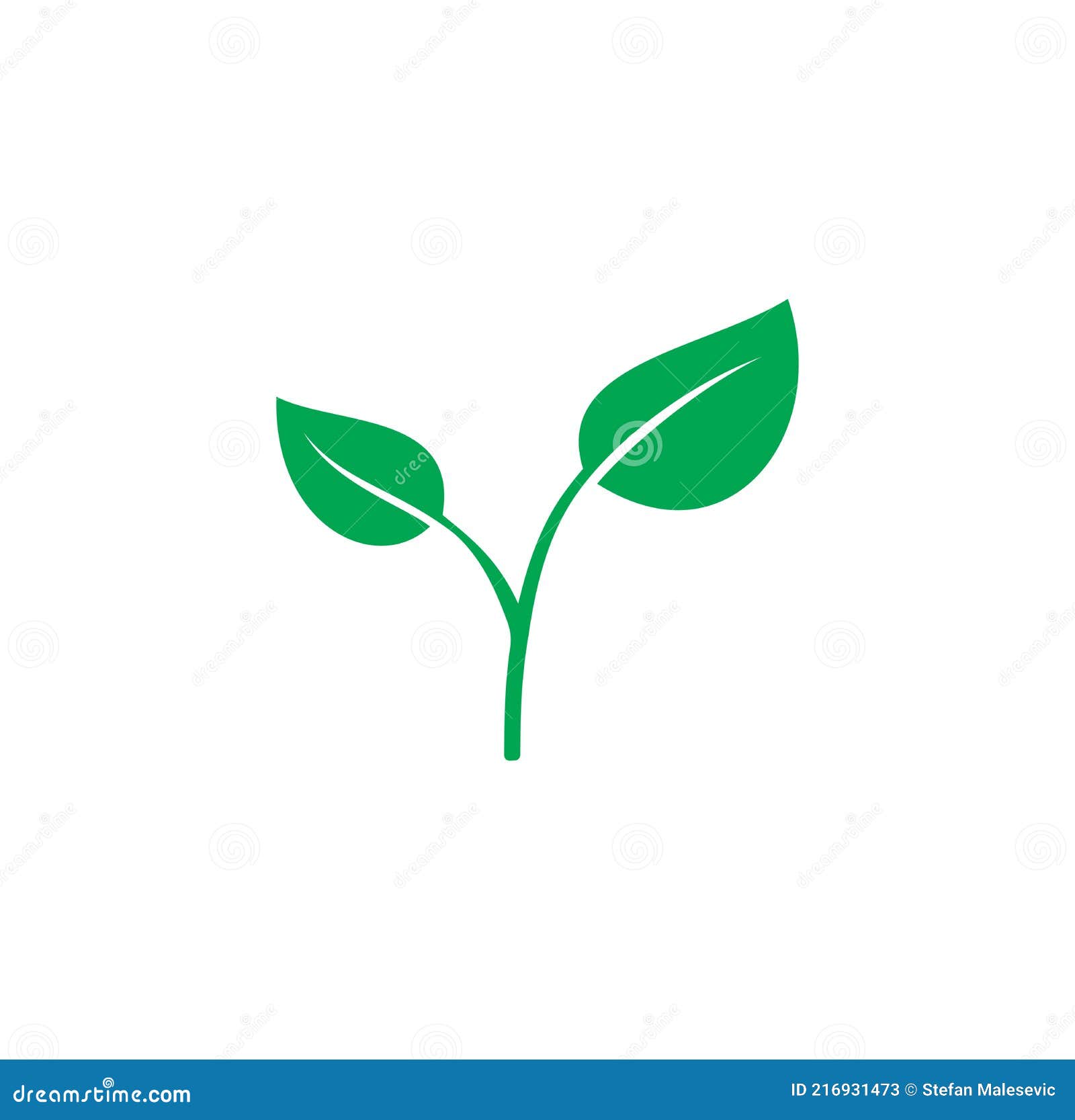 Green plant icon stock vector. Illustration of fresh - 216931473