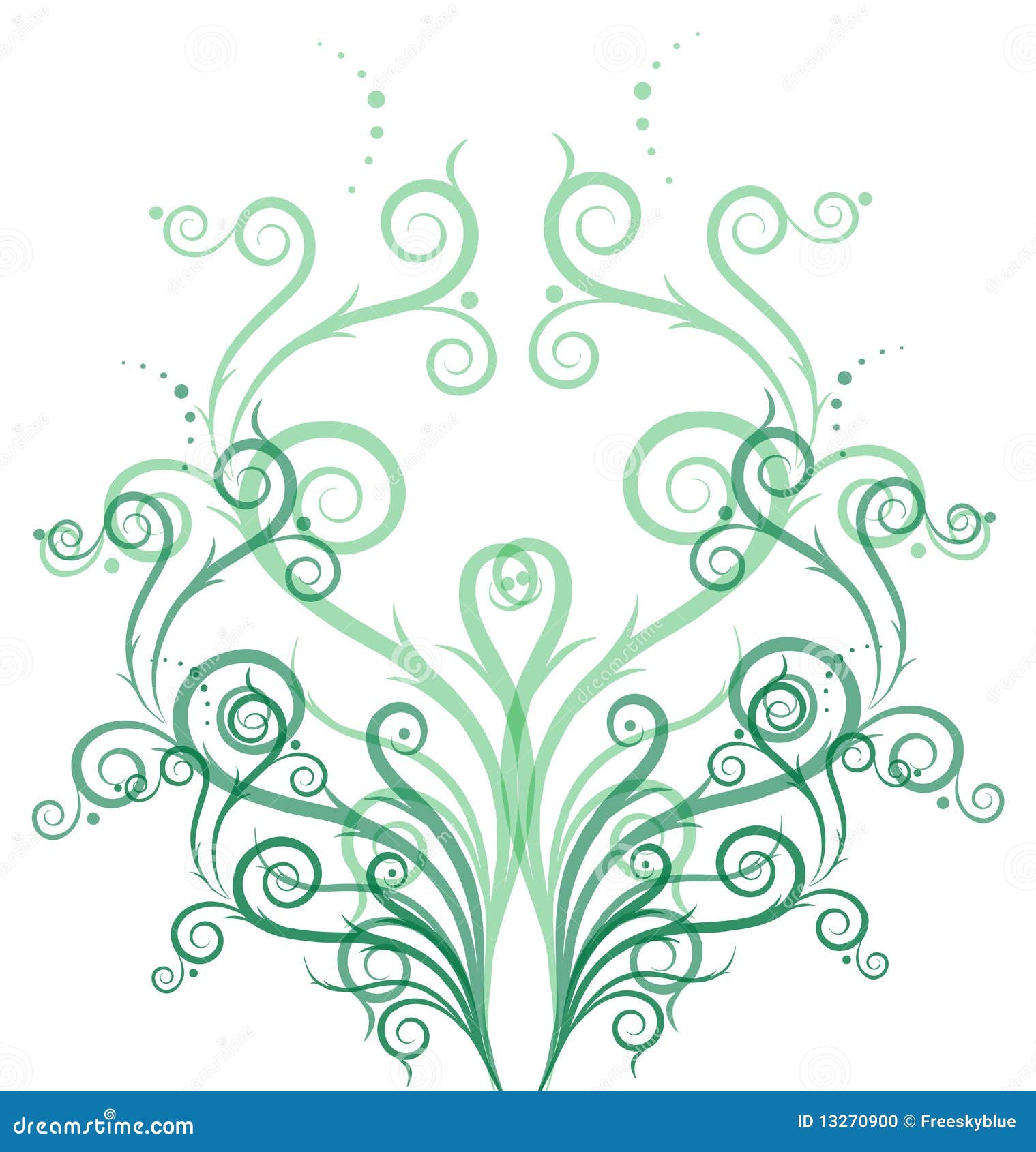 Green plant pattern stock illustration. Illustration of foliage - 13270900