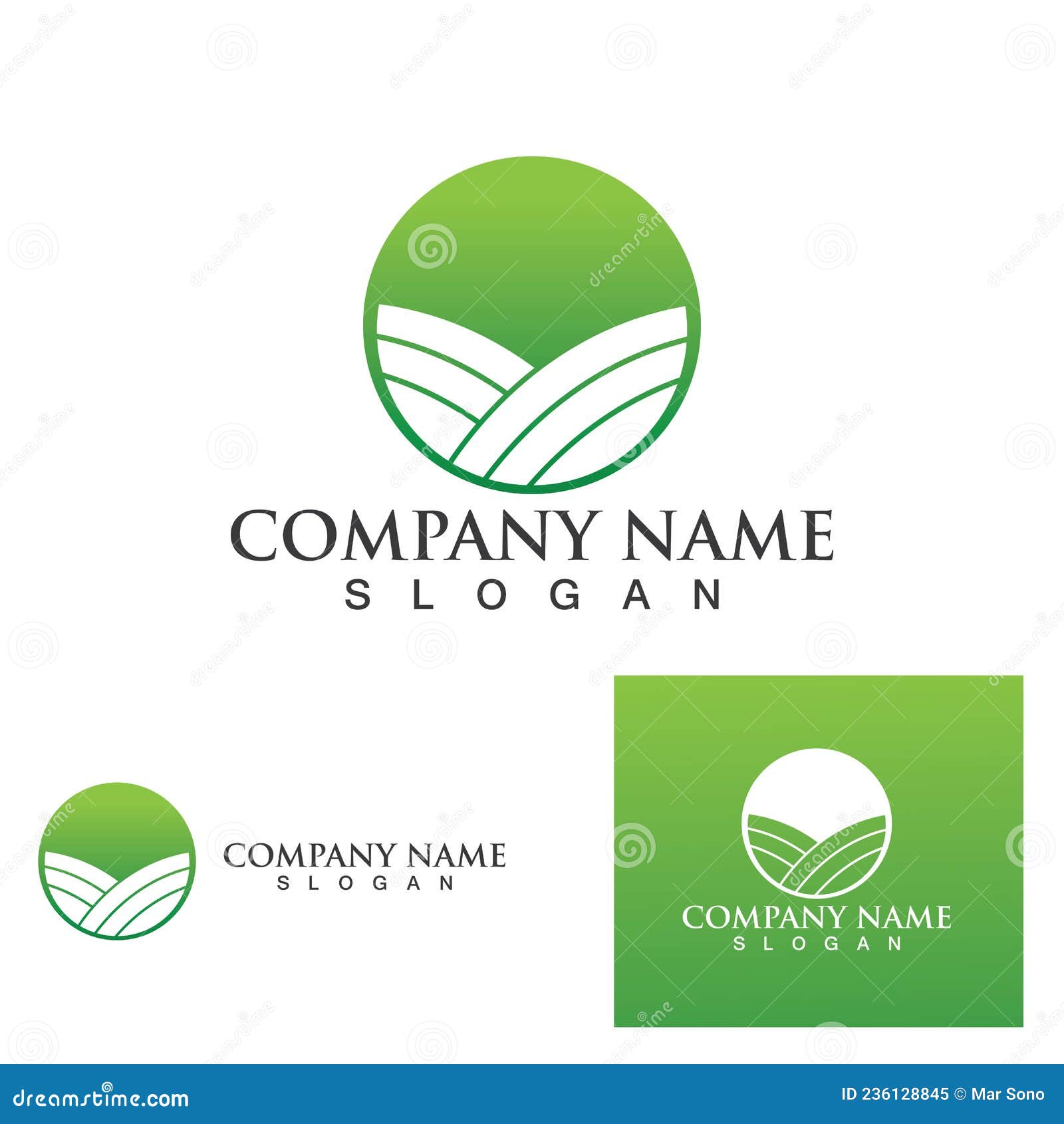 Green Plantation Logo and Symbol Vector Template Stock Vector ...