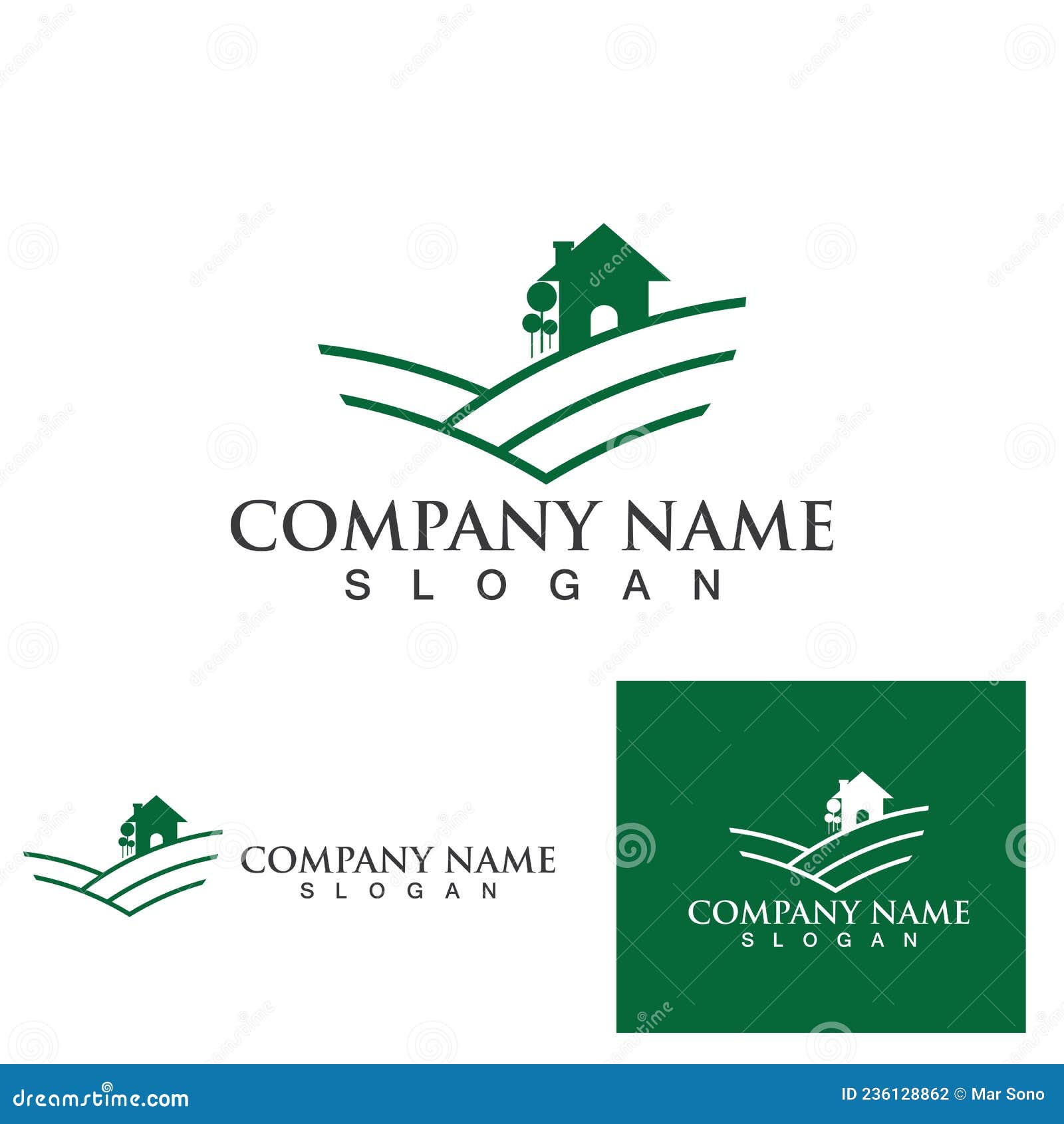 Green Plantation Logo and Symbol Vector Template Stock Vector ...