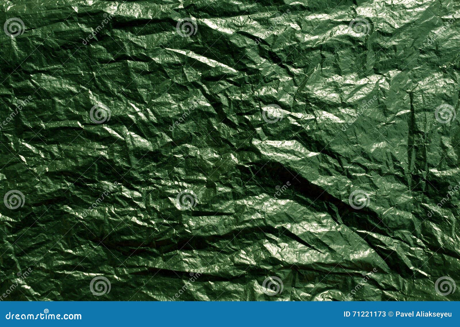 Green plastic bag texture. stock image. Image of crumpled - 71221173