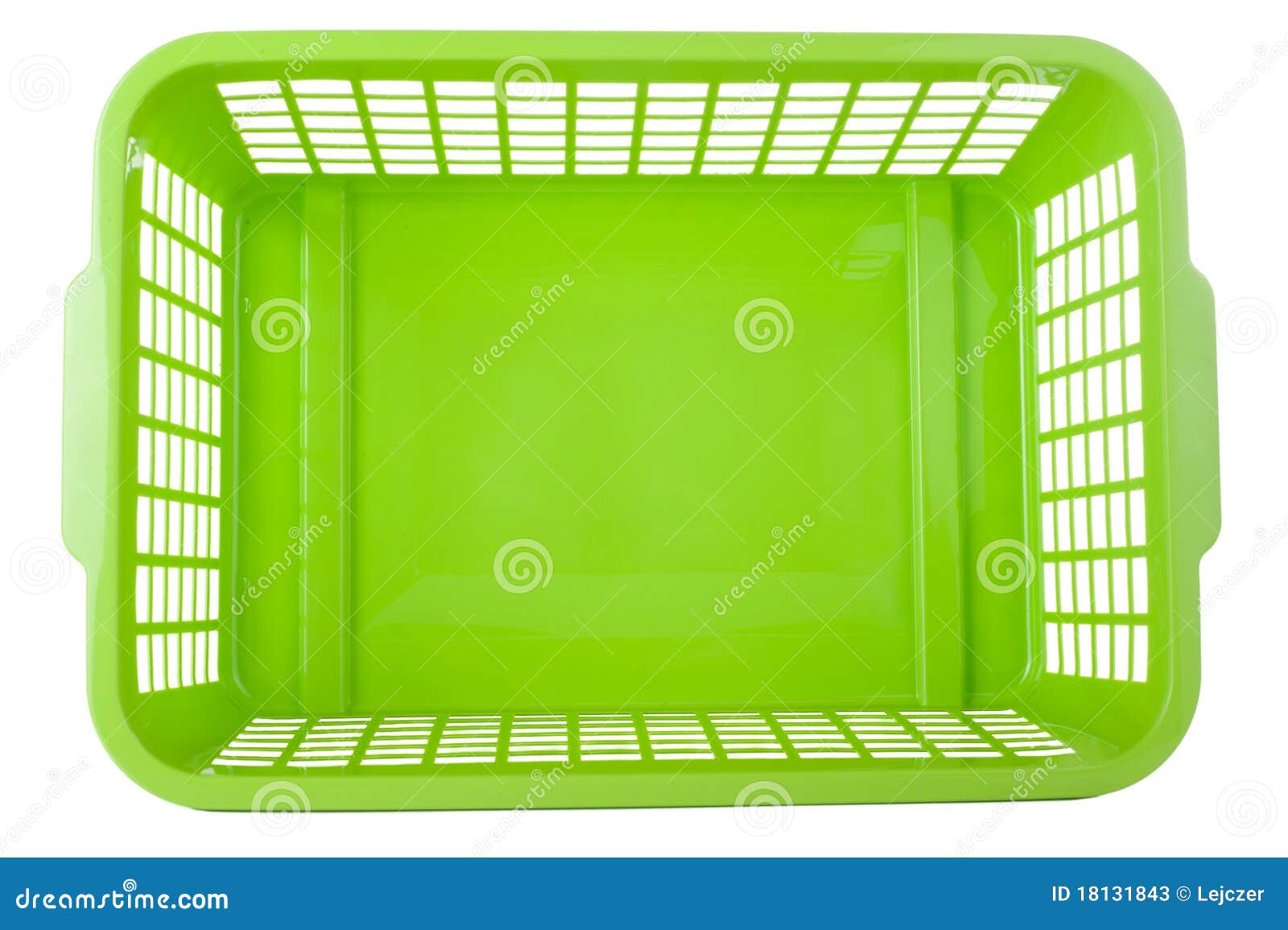 Green plastic basket stock image. Image of empty, grocery - 18131843
