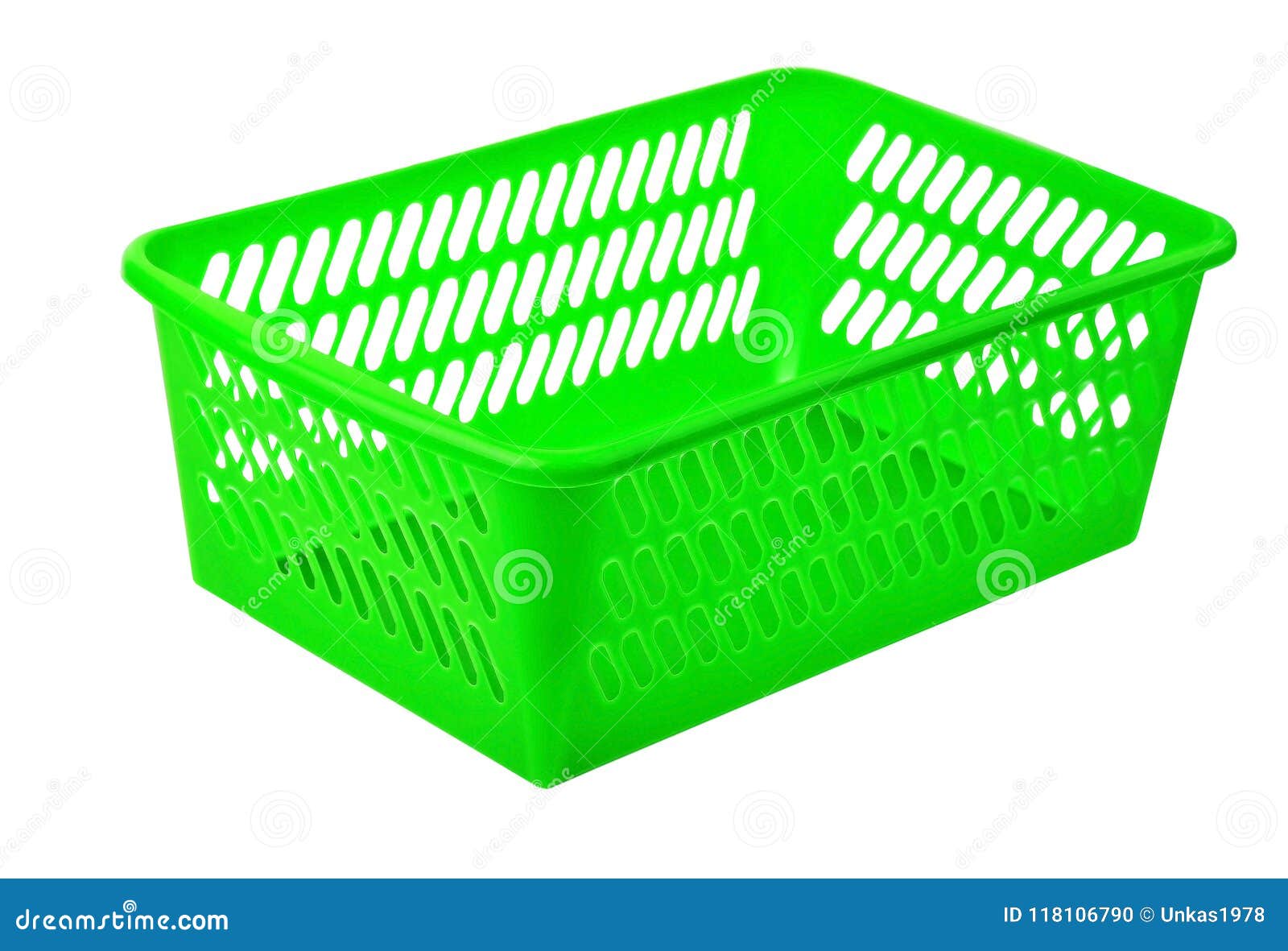 Green plastic basket stock photo. Image of grid, white - 118106790