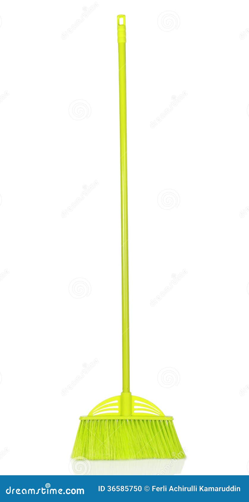 Green plastic broom stock photo. Image of tool, domestic - 36585750