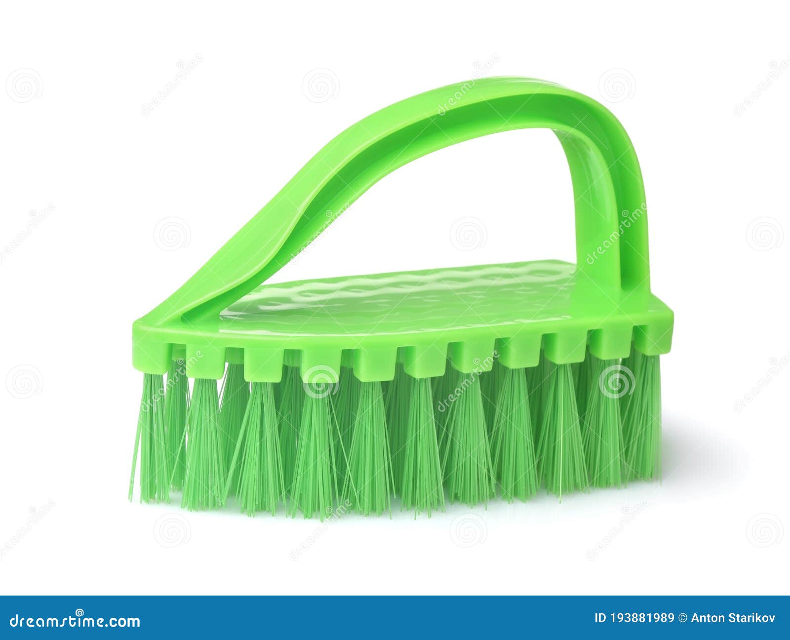 Green Plastic Clothes Cleaning Brush Stock Image - Image of dust, brush ...