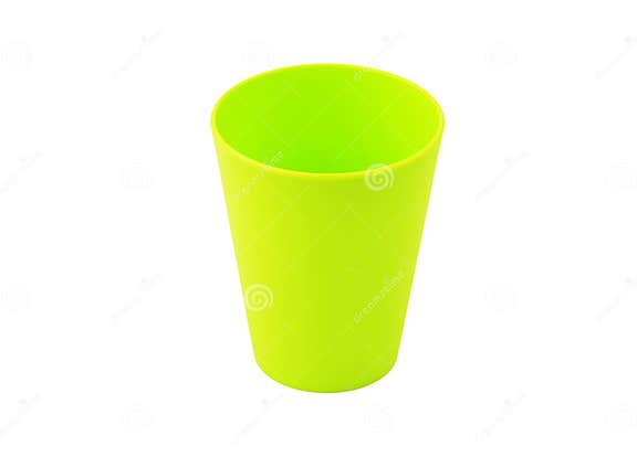 Green plastic cup stock image. Image of container, material - 136976951