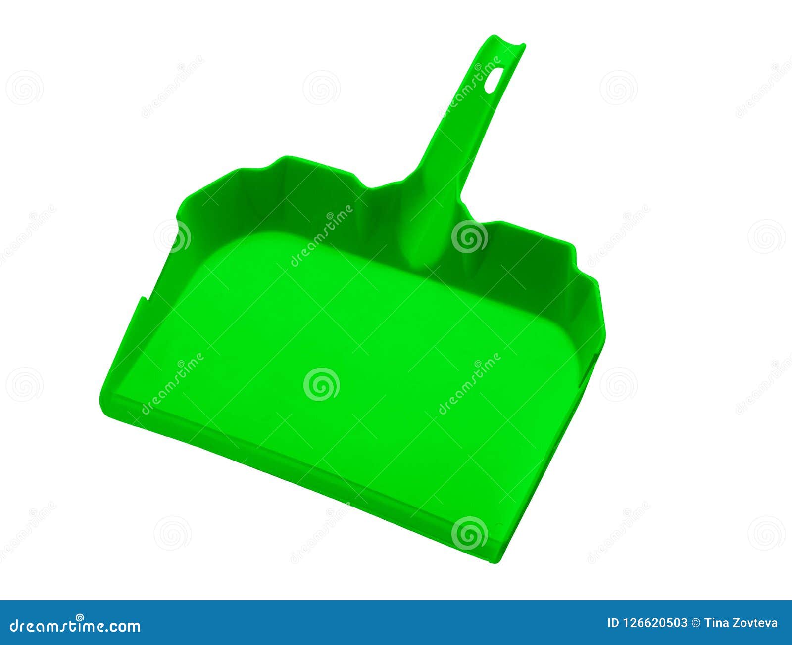 Green plastic dustpan stock image. Image of view, object - 126620503